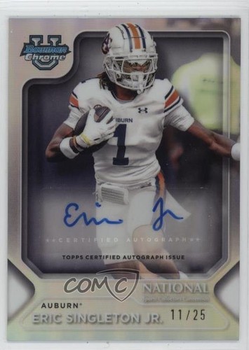 2025 National Convention Bowman U Chrome Football /25 Eric Singleton Jr ...