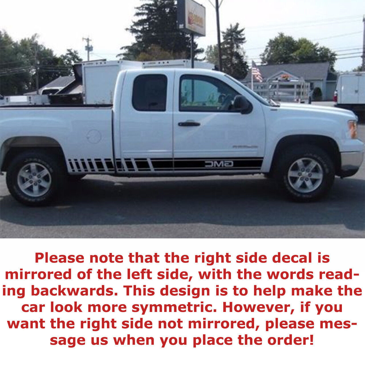 2X Multiple Color Graphic for GMC Acadia Yukon Car Racing Vinyl Decal ...