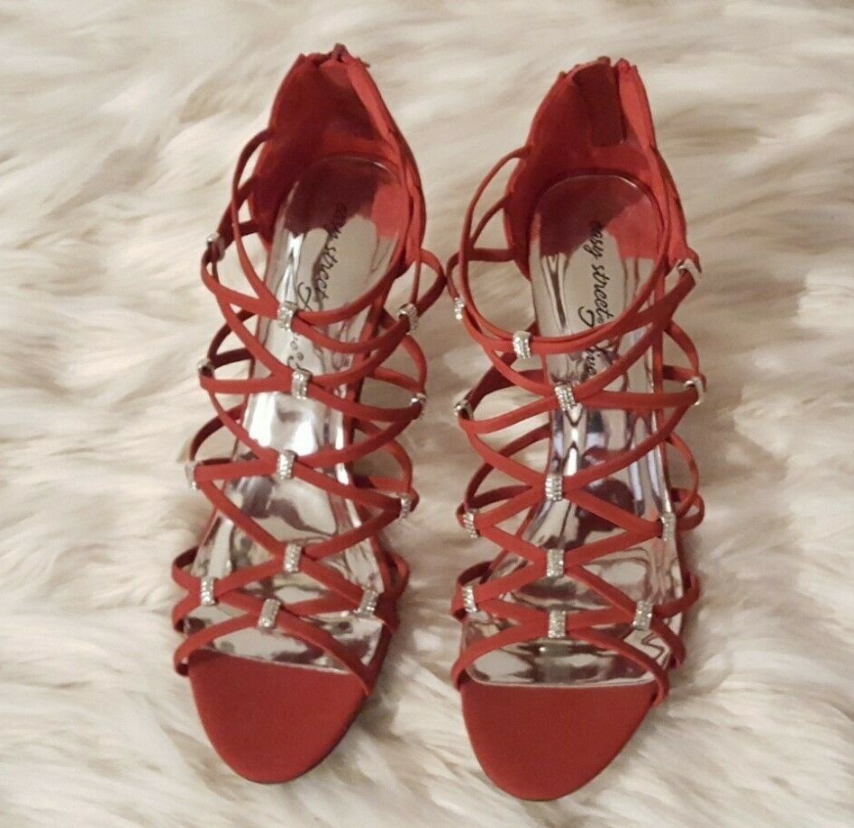 Easy Street Alive 5 Sandals Red Lamy Nightingale Pump 8.5, 7.5 W, 9N ...
