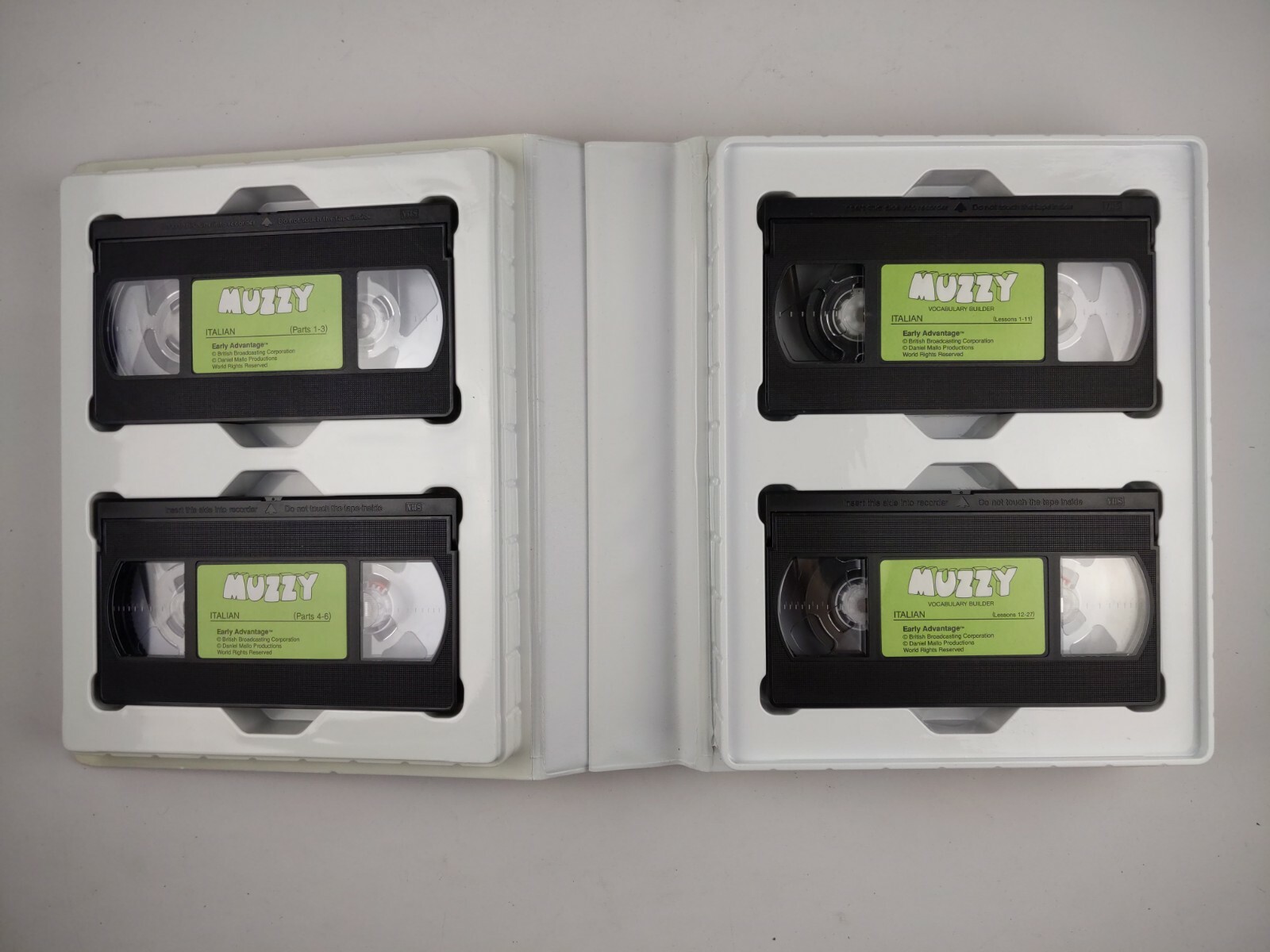 BBC Muzzy Early Advantage Italian Language Learning Program VHS, Tapes ...