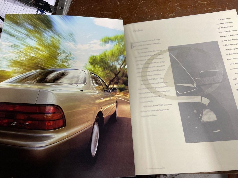 1991 Lexus ES 300 32-page Original Car Sales Brochure Catalog | eBay