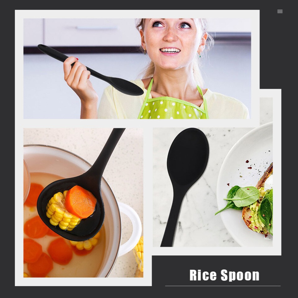 2 Pcs Soup Spoon Rice Set Chinese Spoons Ladles for Serving Eating | eBay