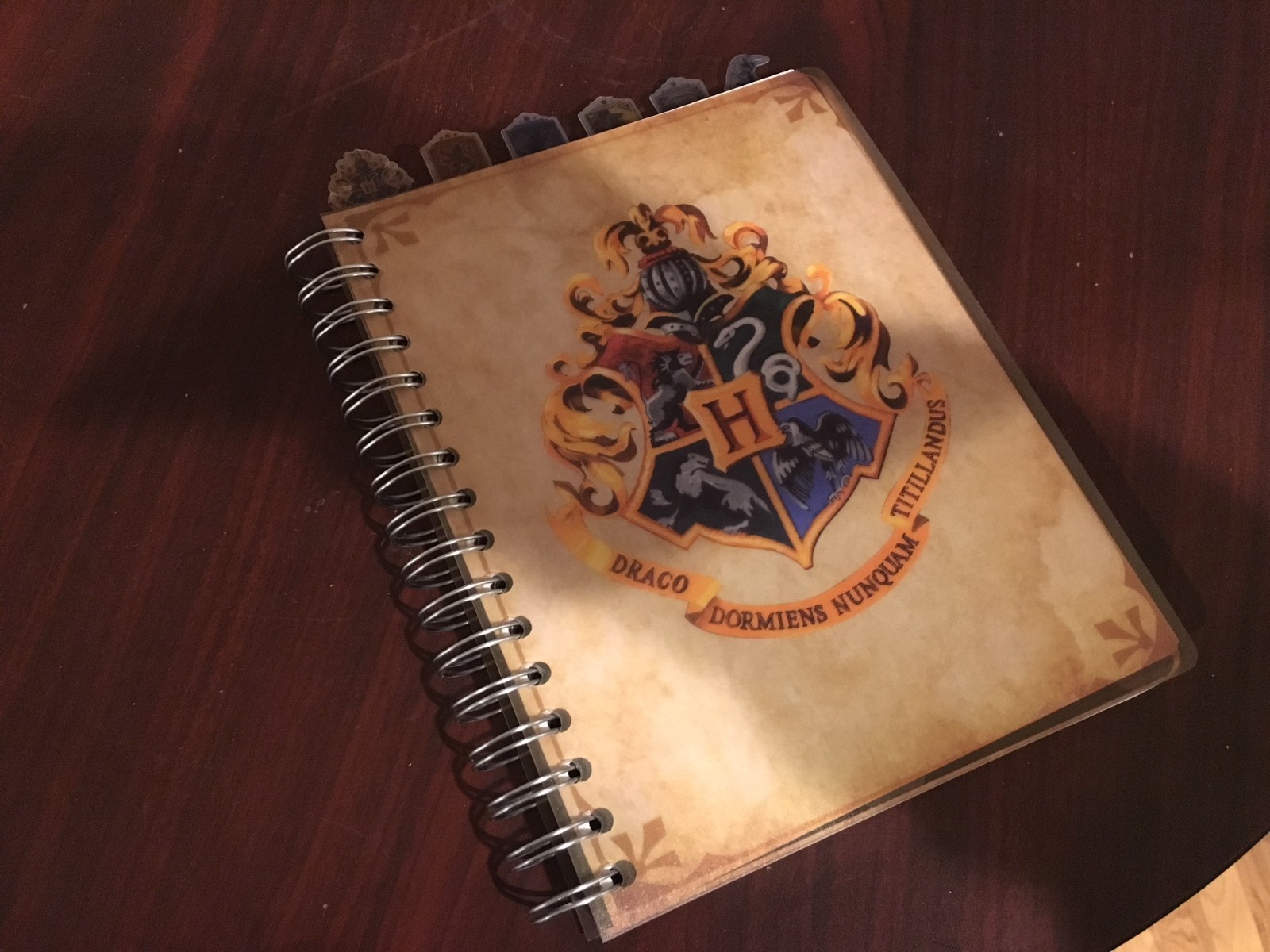 New Harry Potter Hogwarts Vinyl Notepad Note book Notebook Lined/graph ...