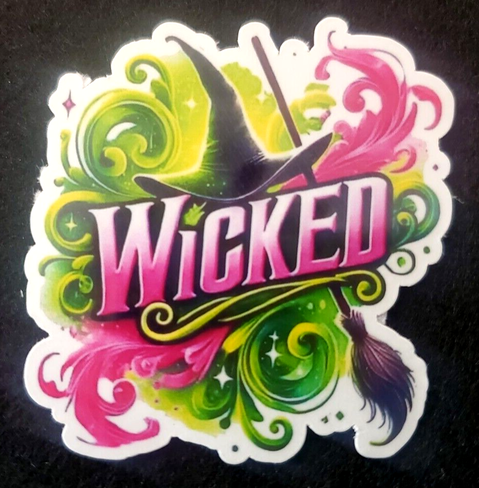 Wicked Sticker, Movie Musical sticker water resistant die cut, Glinda ...