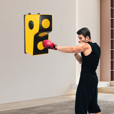 Wall Mount Punching Bag, Boxing Training Equipment for Hooks Uppercut ...