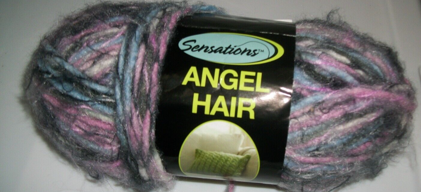 Sensations Angel Hair Yarn PINK/GRAY MULTI | eBay