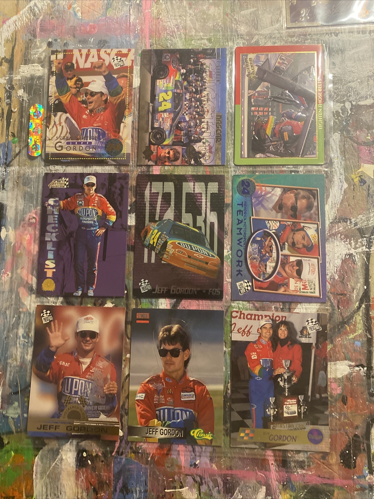 Lot of 22 Jeff Gordon NASCAR trading cards!! uktra rare | eBay