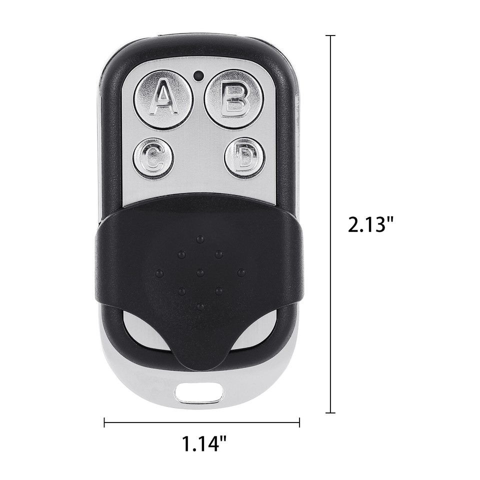 433mhz Universal Wireless Remote Control Cloning Key Fob Car Garage ...