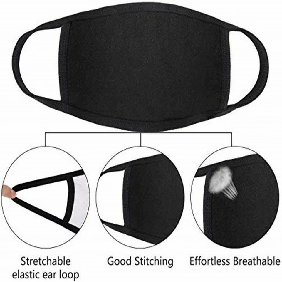Cotton Face Mask Reusable Washable Cover Masks Fashion Cloth Men Women ...