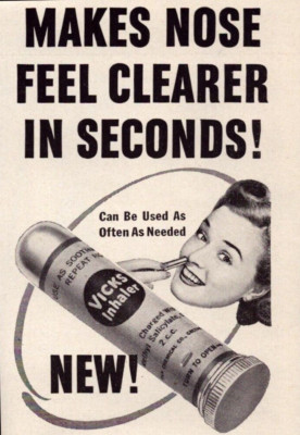 New Vicks Inhaler 1941 Print Ad Vapo Rub Feel Clearer In Seconds Quick ...