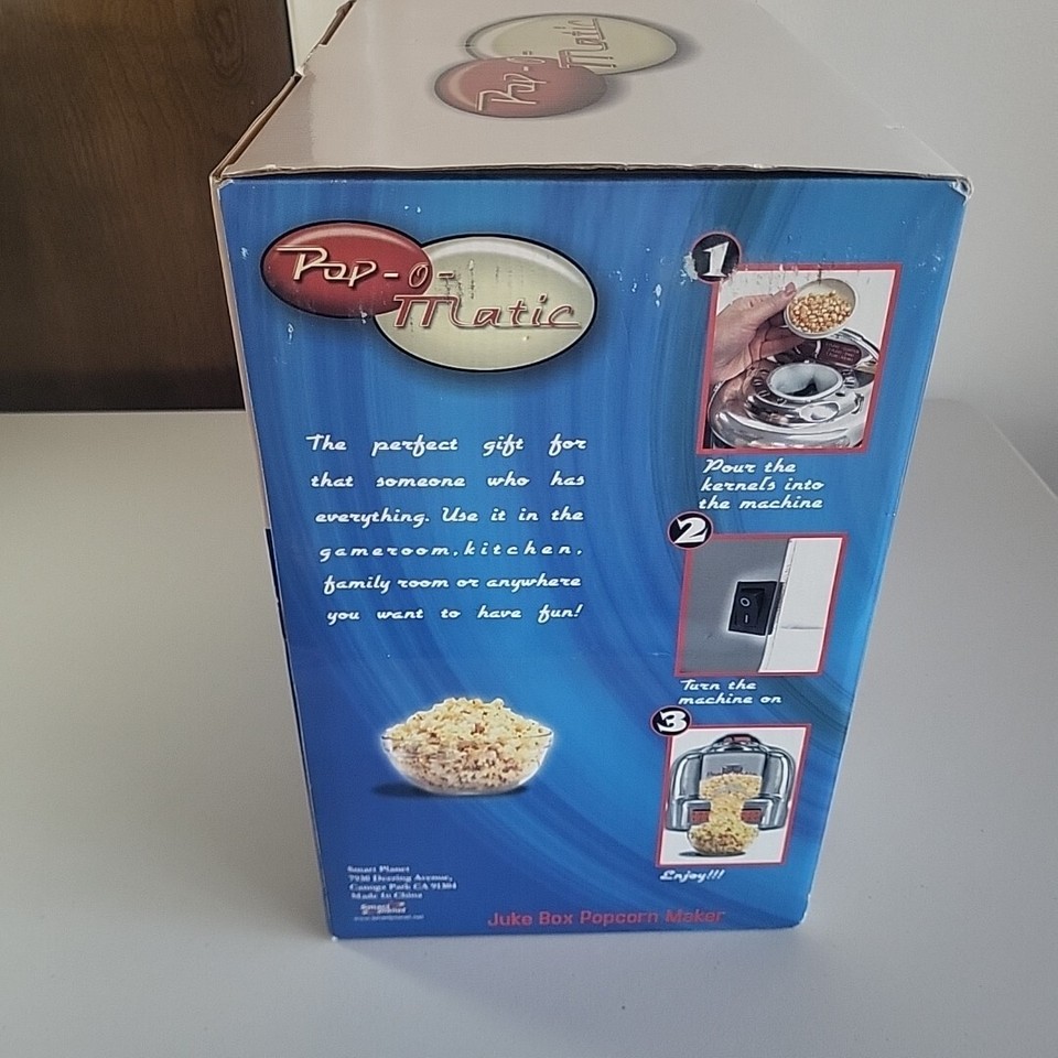 POP-0-MATIC 1950'S STYLE DINER JUKE BOX POPCORN MAKER | eBay