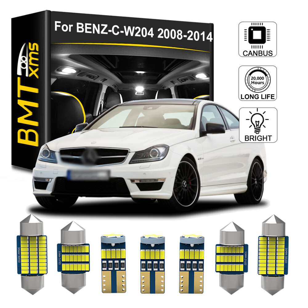 Mercedes Emblem Light Mercedes C-Class W204 LED Interior Light Kit – 12 ...