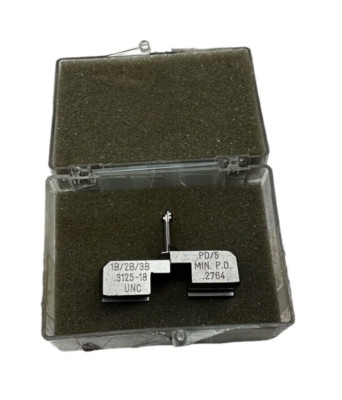 JOHNSON GAGE .3125-18 UNC .2764 PD/5 Thread Gage / Comparator Segments ...