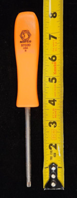Matco Tools STO30 T30 TORX Screwdriver Orange Hard Plastic Handle USA ...