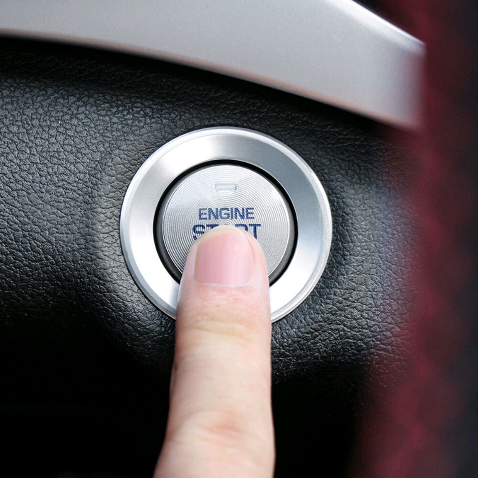 Transparent Car Engine Ignition Start Stop Button Sticker Film Cover ...