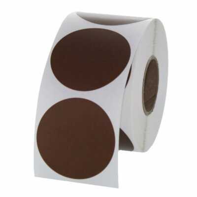 Brown Circle Stickers and Labels - 1.5" | eBay