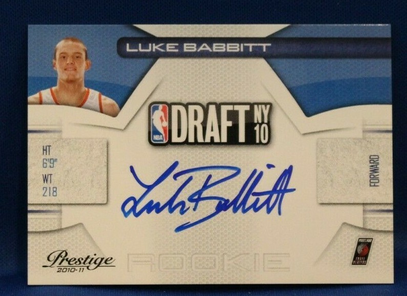 2010-11 Prestige NBA Draft Class Signatures /299 Luke Babbitt #16 ...