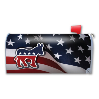 American Flag with Democratic Donkey Mailbox Cover Magnet | eBay