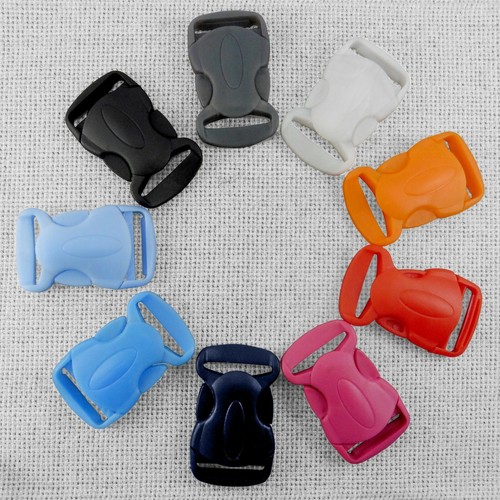 Plastic side release buckles clips for webbing 25 mm, single adjusting ...