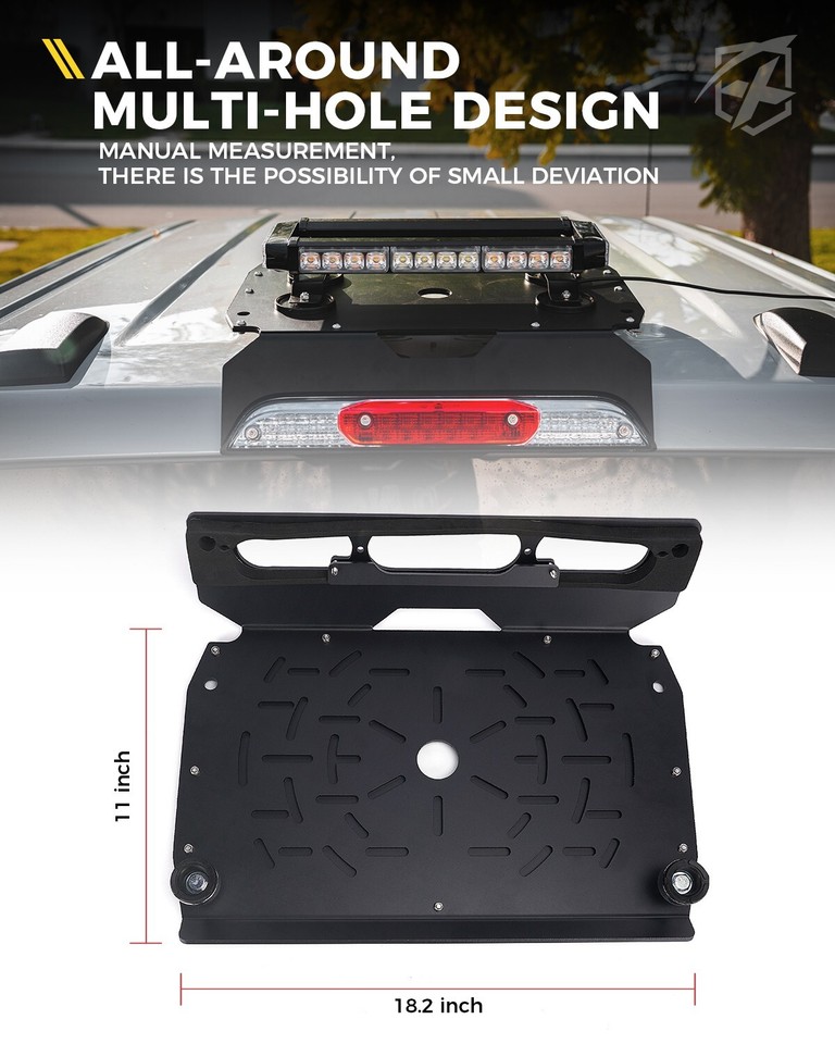 2015+ Ford F150 2017+ F250 F550 Pickup Truck Drill Free Light Bar Cab ...