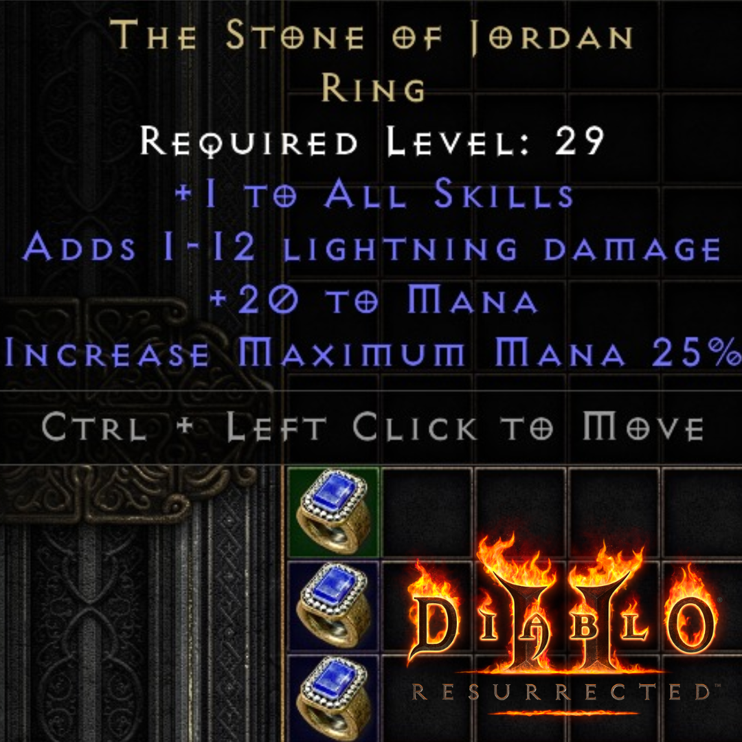 STONE OF JORDAN RING PC ALL REGIONS D2R Diablo 2 II Resurrected | eBay