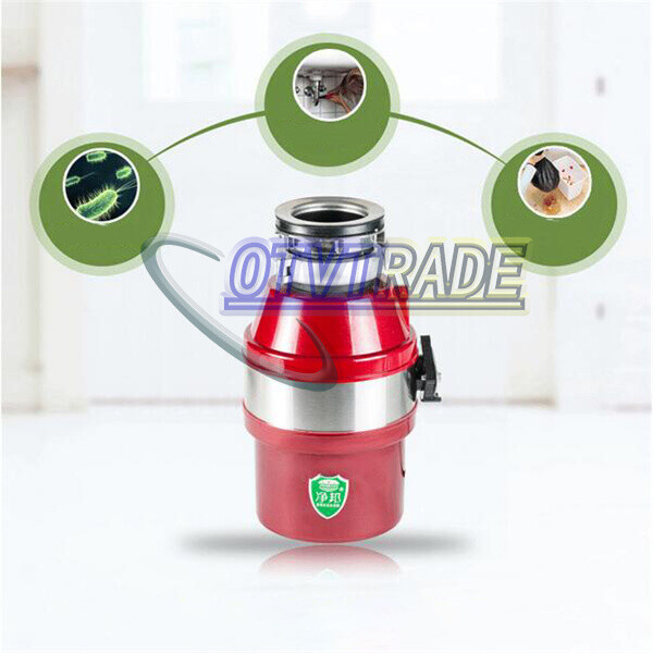 220V 1400ML Kitchen Food Waste Processor Disposer Garbage Disposal ...