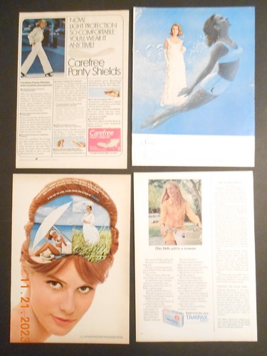 13 Kotex Stayfree ads Modess Tampax Fems Meds ad female sanitary ...