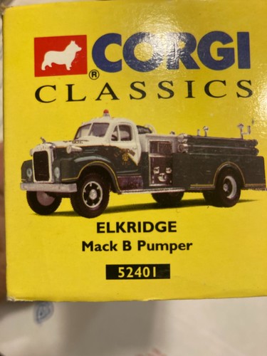 VTG "NIB", CORGI MACK B - ELKRIDGE FIRE ENGINE PUMPER, #52401! | eBay