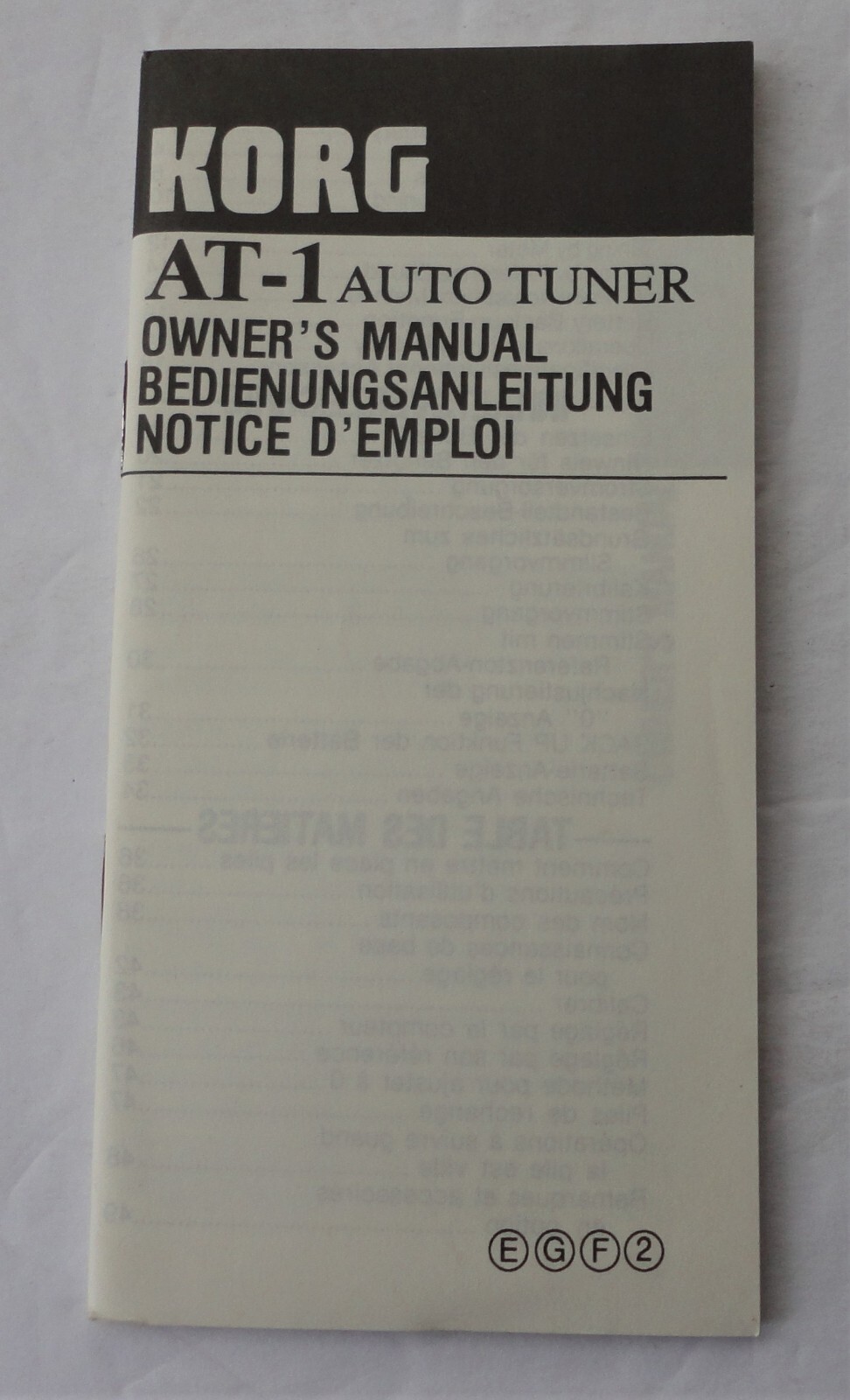 KORG AT-1 Tuner for sale online | eBay