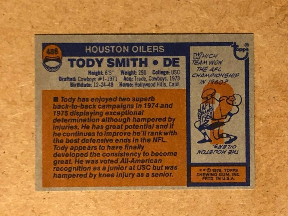 1976 Topps Tody Smith #486 EX-NM | eBay