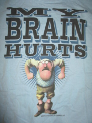 2013 MONTY PYTHON "My Brain Hurts" (LG) T-Shirt JOHN CLEESE | eBay
