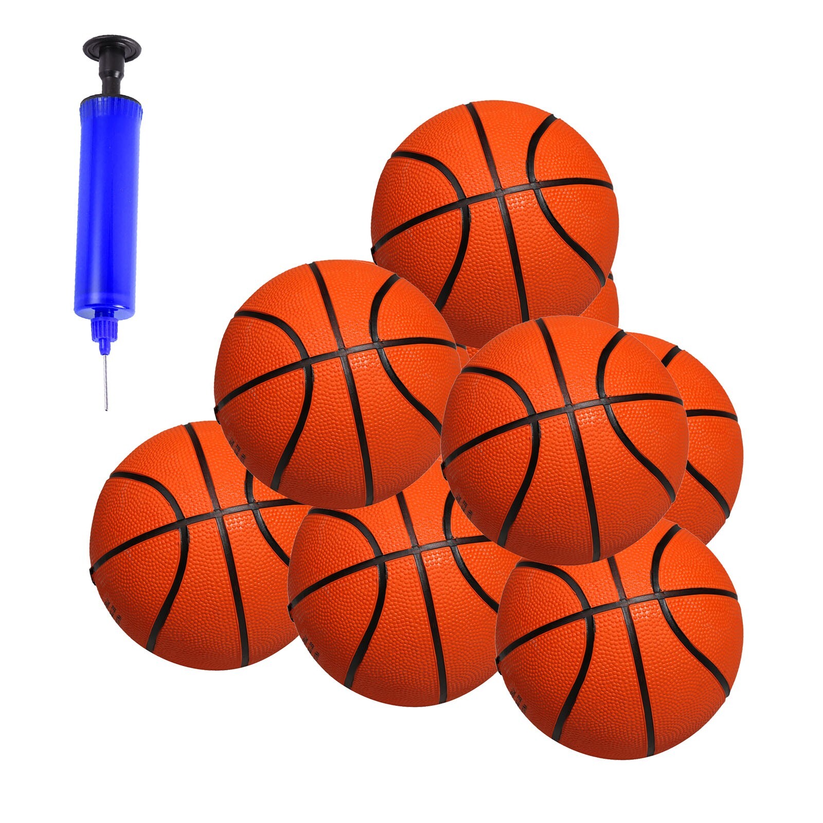 Colorful Mini Basketball Set for Kids with Inflator Perfect for Family ...