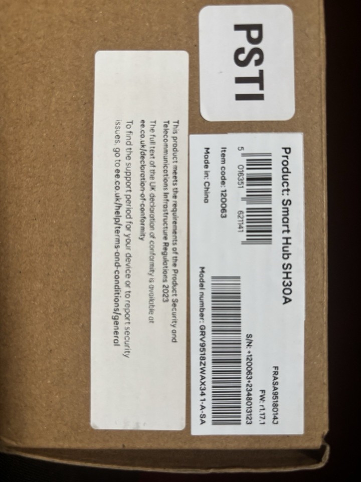 EE Smart Hub Plus Router WiFi 6 SH30A - Latest Model | eBay UK