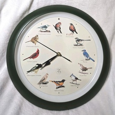 Limited Edition 25th Anniversary Singing Bird Wall Sound Clock, 13 ...