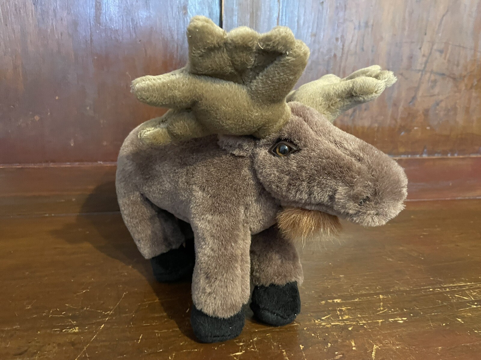 Vintage Nanco Brown Plush Moose Stuffed Animal Toy 8" Tall 11" Long | eBay