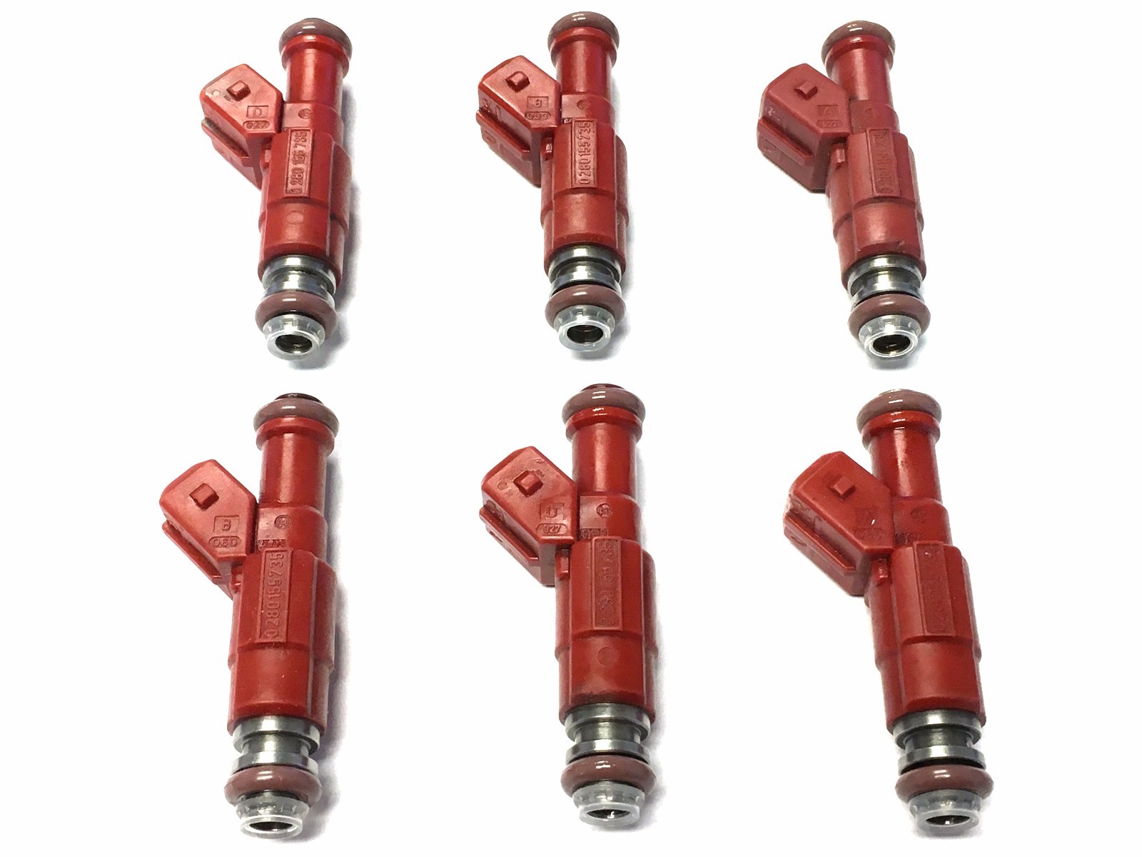 SET OF 6 BOSCH FUEL INJECTORS 0280155735 1997-1998 FORD EXPLORER RANGER ...