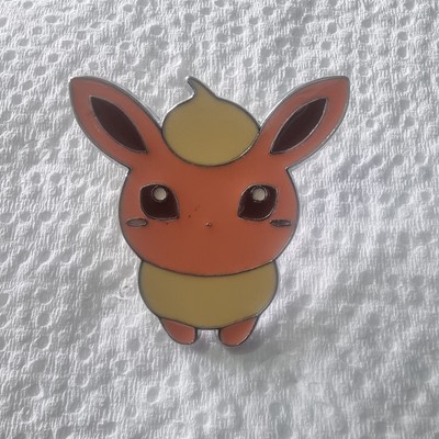 Pokemon Flareon Pin Badge Cute Kawaii Chibi Metal Eeveelution Accessory ...