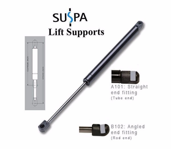 Qty (2) Genuine Suspa C16-21825 C1621825 Lift Supports Struts Shocks ...