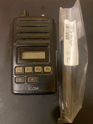 ICOM IC-F60 TRANSCEIVER RADIO W/ BATTERY, belt clip , new antenna | eBay