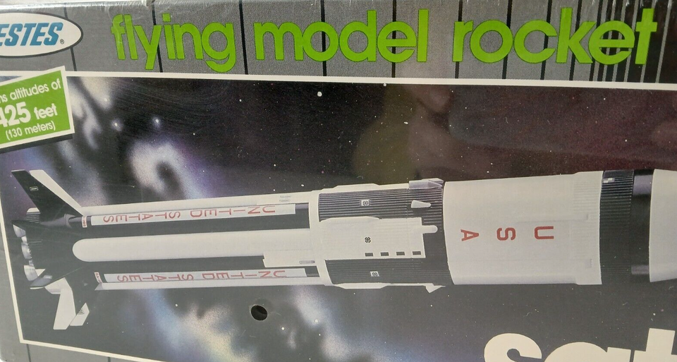 Vintage ESTES SATURN 1B Flying Model Rocket Kit #2048 New & Factory ...