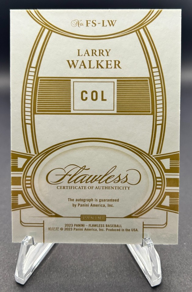 2023 Flawless Larry Walker Ruby Auto /20 Rockies! | eBay