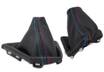 FOR BMW F22/F23 14-21 GEAR SHIFT BOOT + HANDBRAKE GAITER COVER LEATHER ...