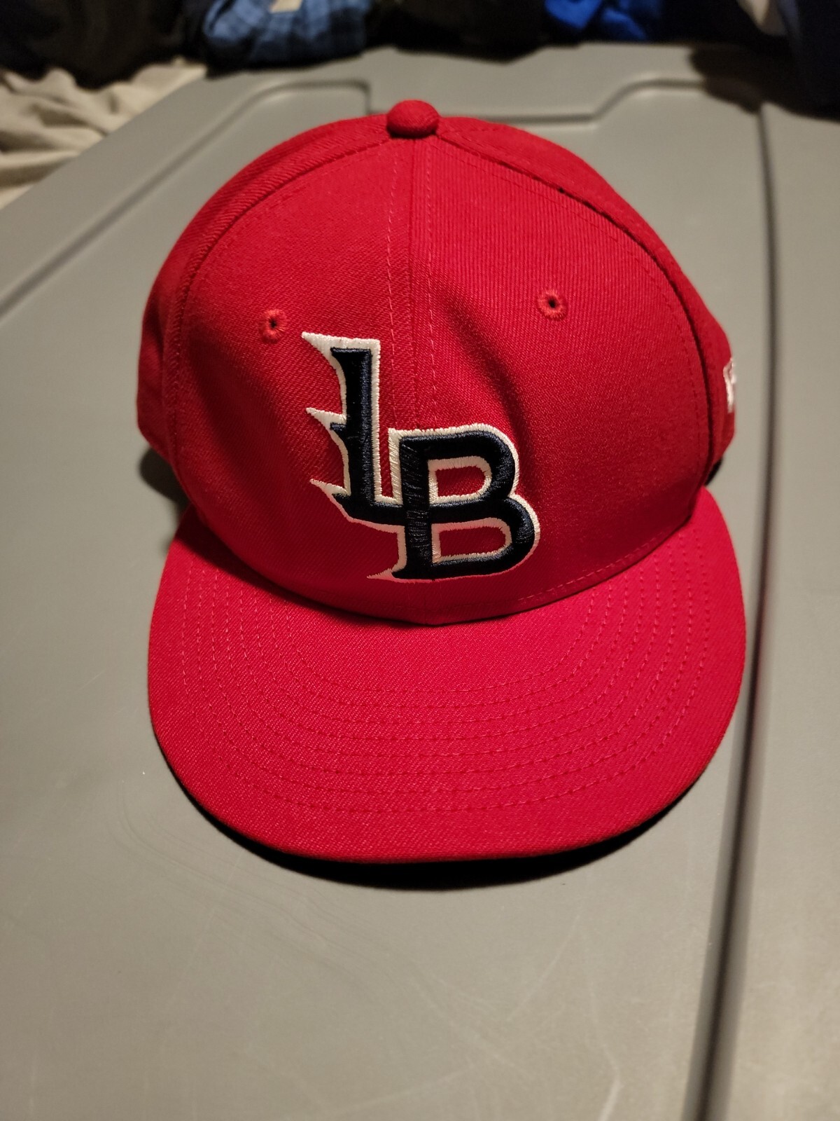 Men's New Era Red Louisville Bats Authentic Collection Road 59FIFTY ...