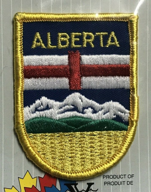 Alberta Canada Flag Crest Canadian Souvenir Embroidered Patch Badge for ...