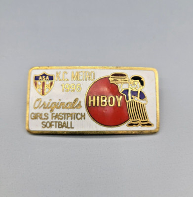 Vintage KC Metro Originals Girls Fastpitch Softball Hiboy Sports Lapel ...
