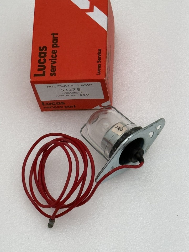 BHA4965 - LUCAS NUMBER PLATE LAMP L532 53278 OE MGB EXPORT MODELS ...