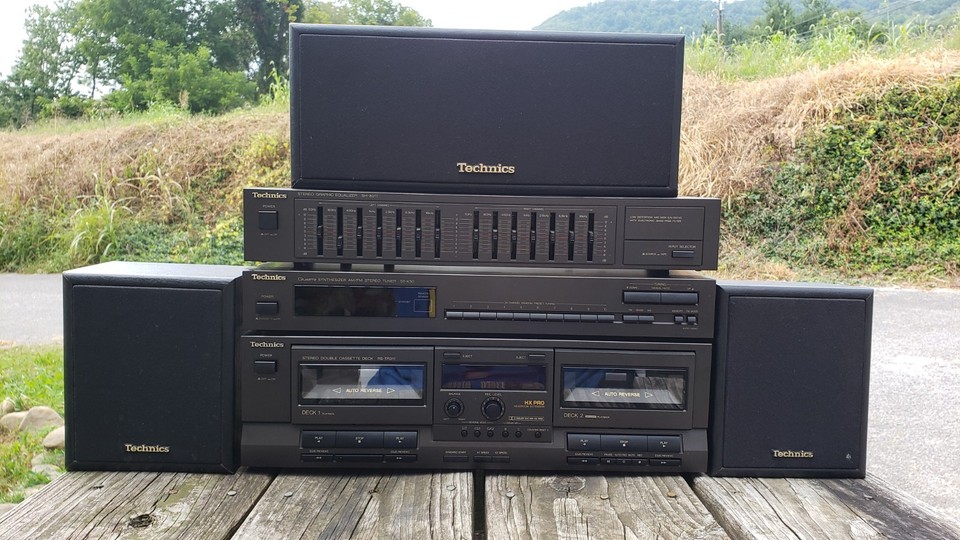 Vintage Technics Stack: RS-TR311 Dual Cassette Deck + ST-K50 Tuner + SH ...