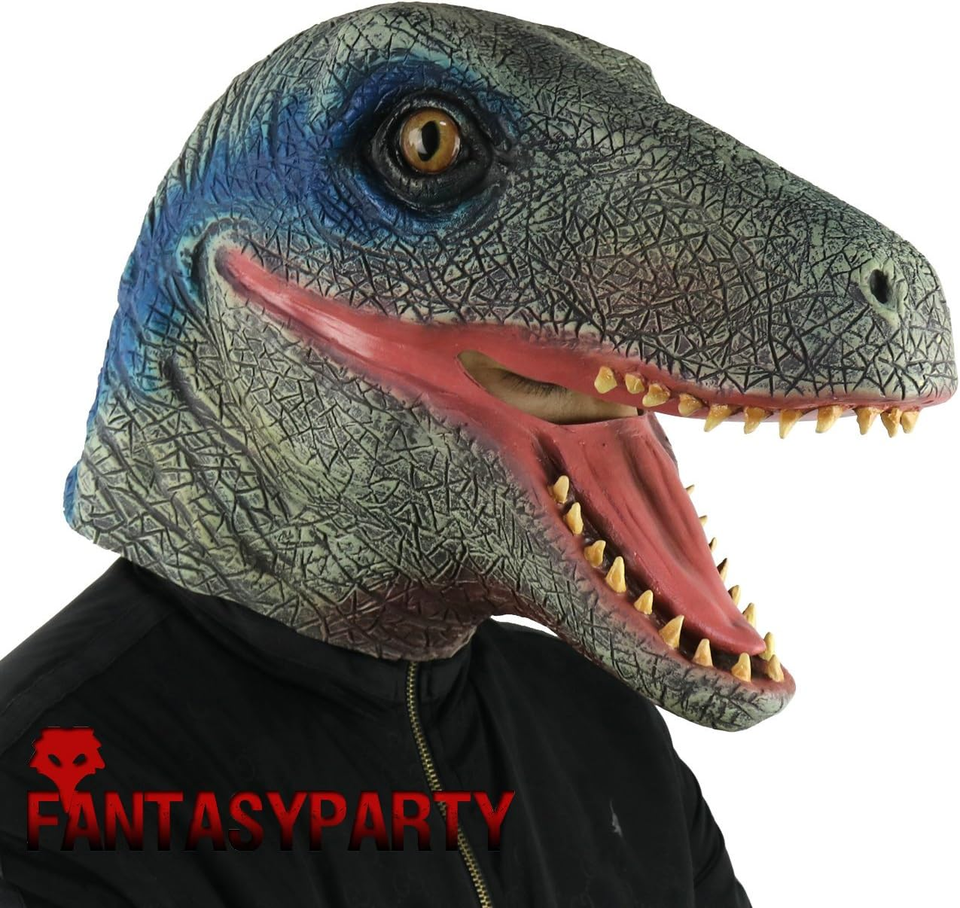 Halloween Animal Mask Costume Party Latex Dinosaur Head Mask ...