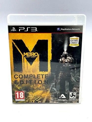 Metro Last Light Complete Edition PS3 PAL ENGLISH TESTED & AUTHENTIC ...
