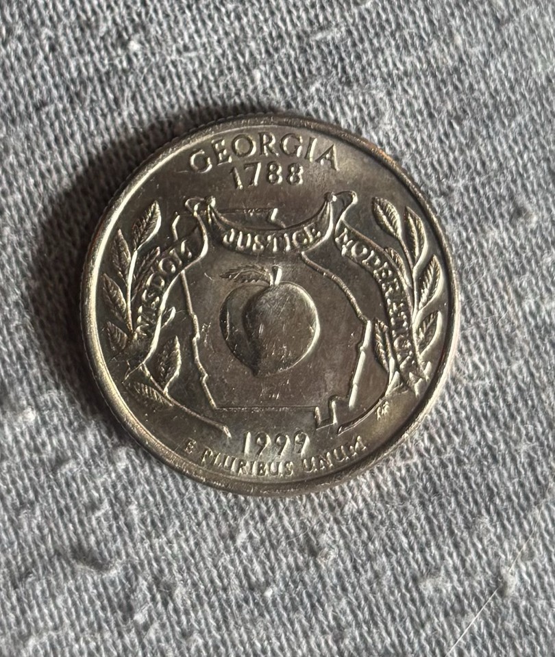 Original 1999 rare georgia state quartererror | eBay